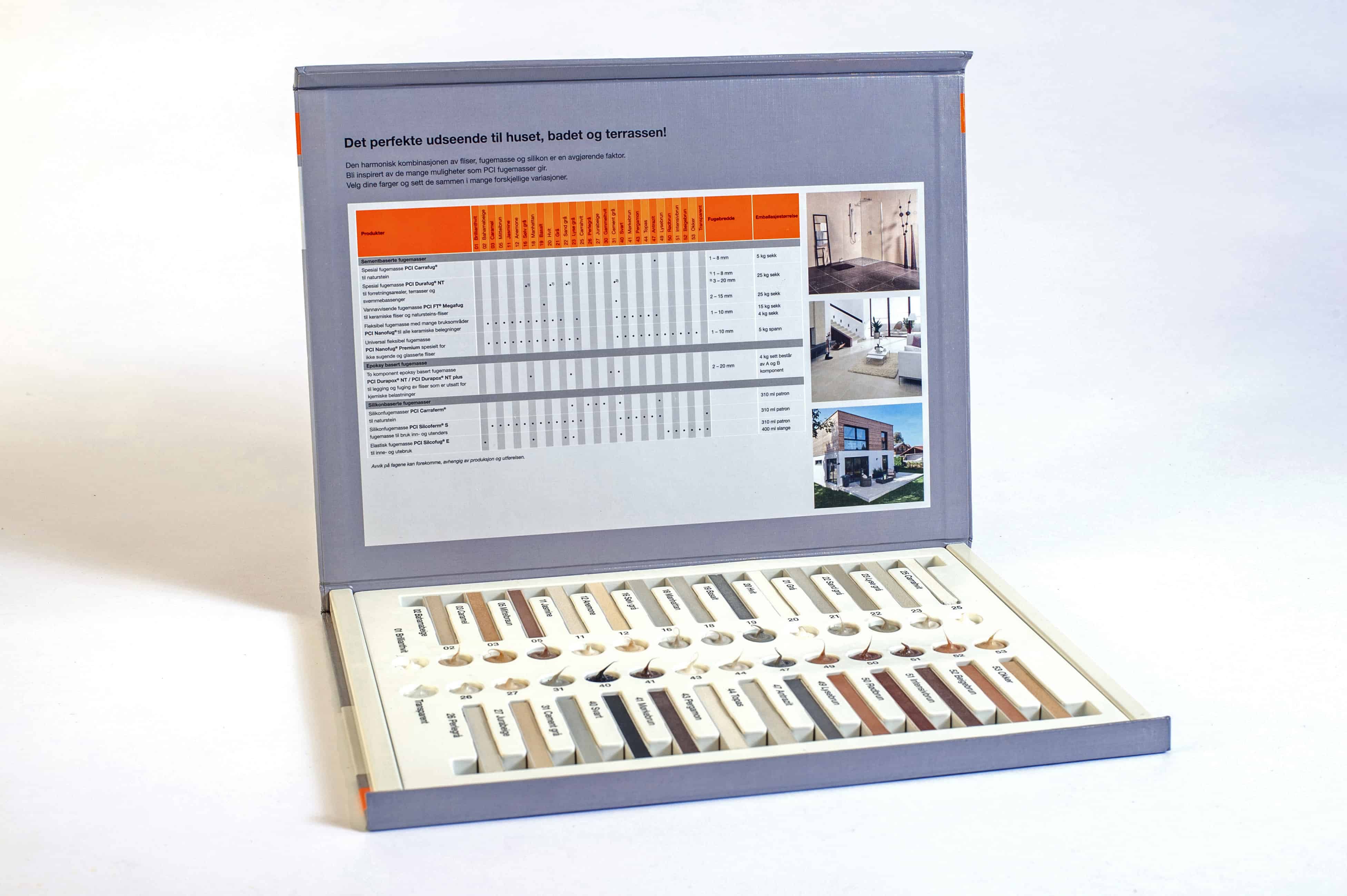 Cardboard display case with thermoformed insert for removable samples ...