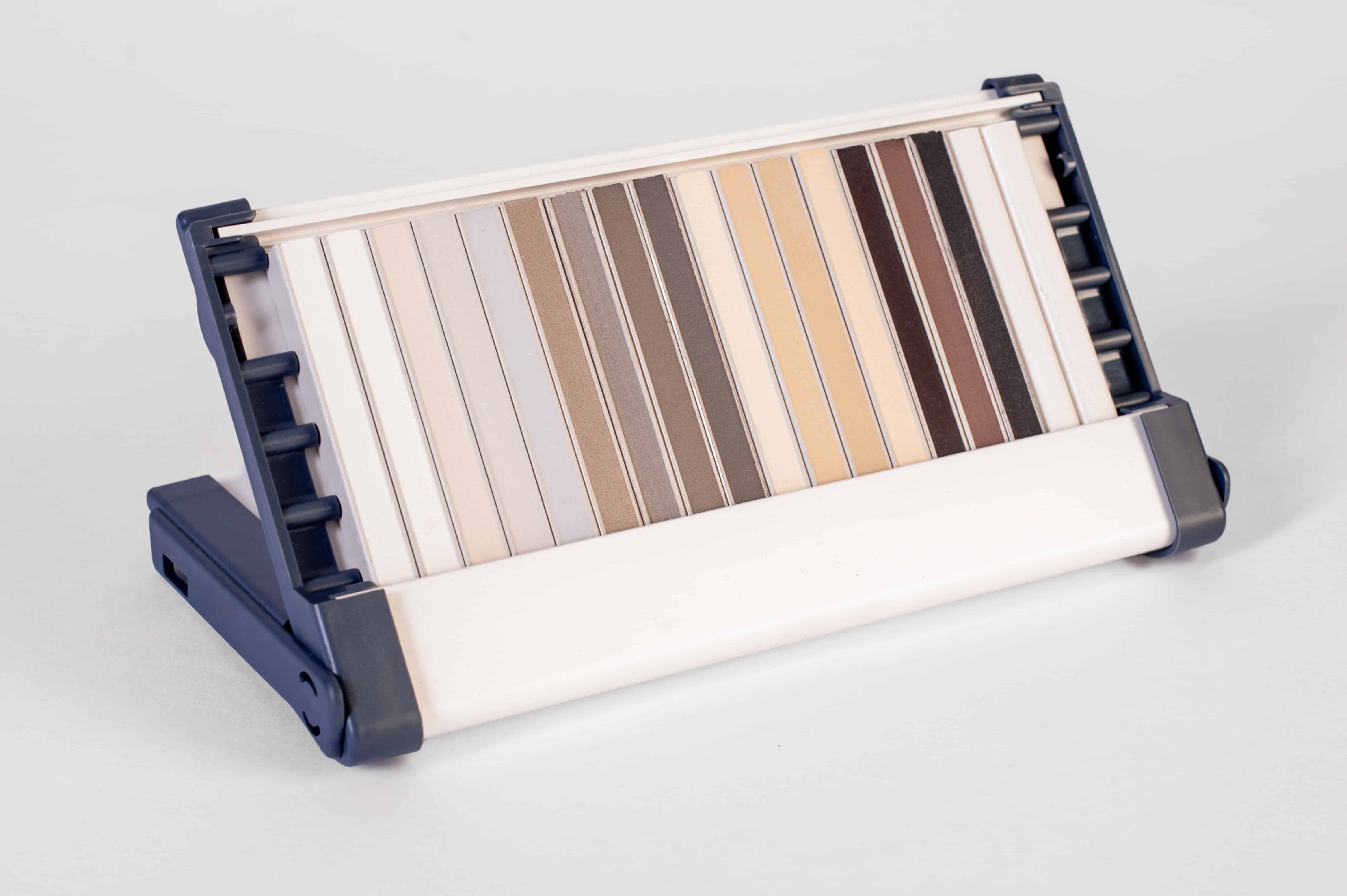 POS rigid PVC case for tile or veneer grout – colour and sample display ...