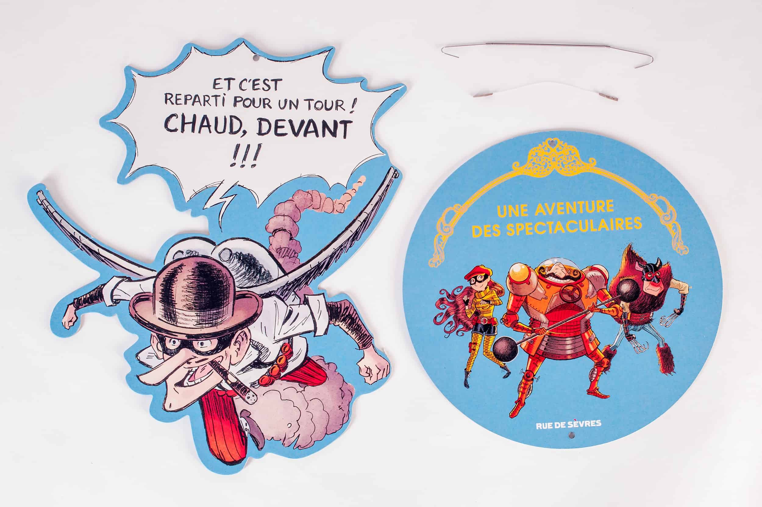 Hanging signs, mobile POS advertisement - Design Duval