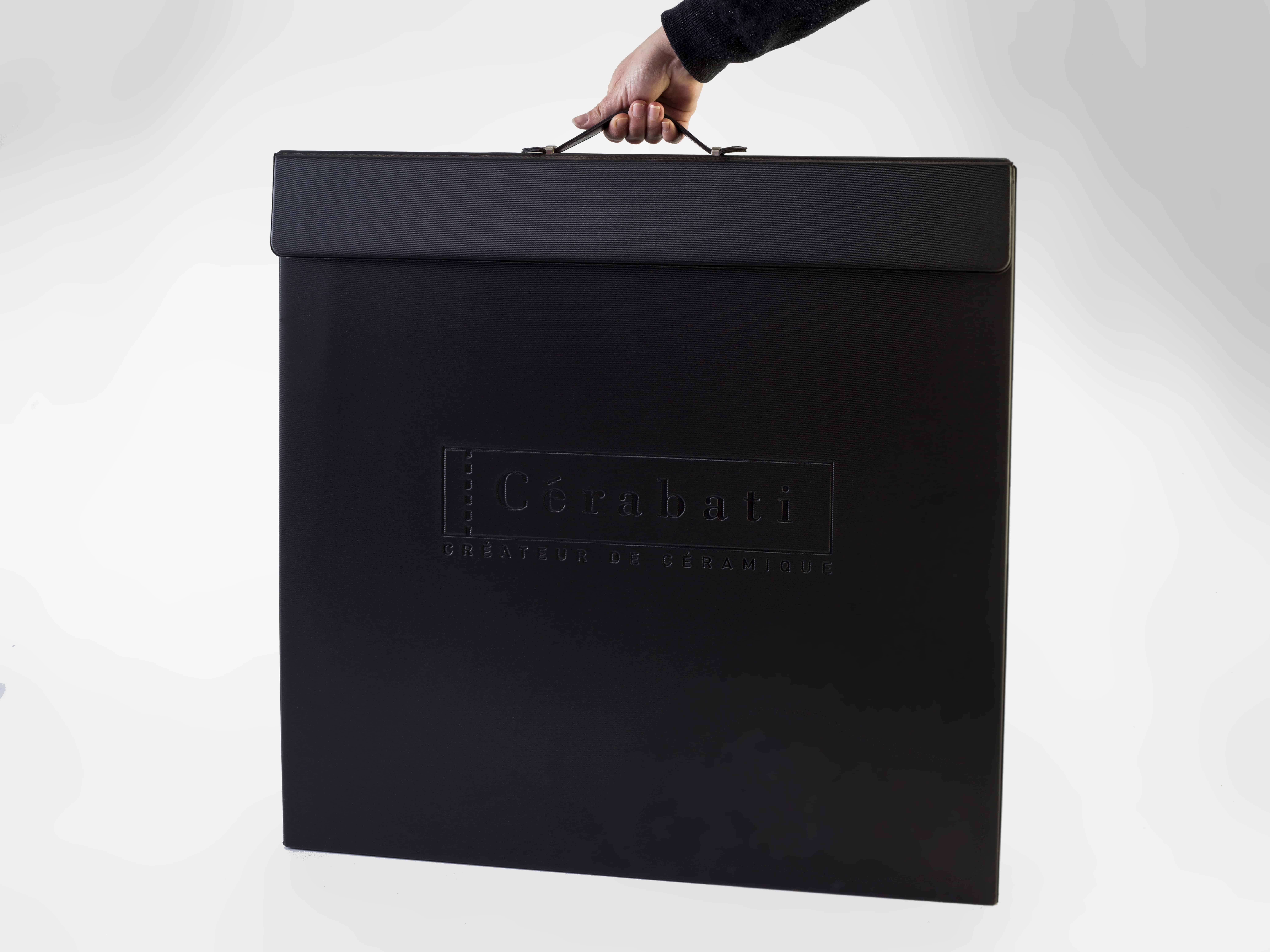 Présentoir en PVC avec poignée pour grand échantillon carrelage ...