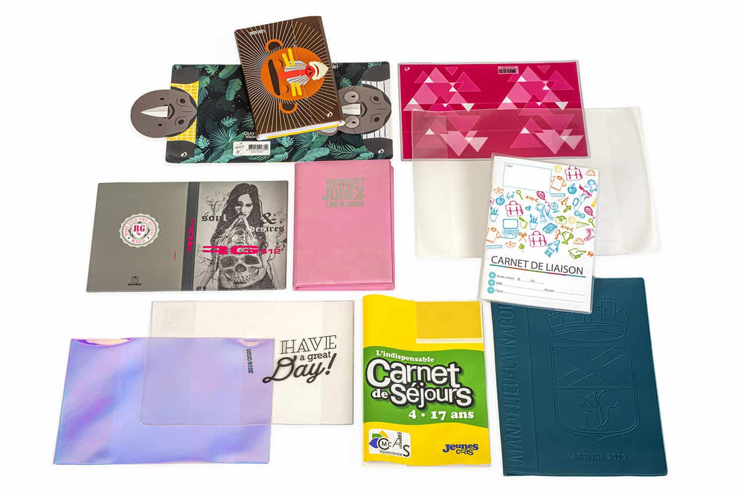 Cubiertas y tapas para libros de PVC y PP hechas a medida