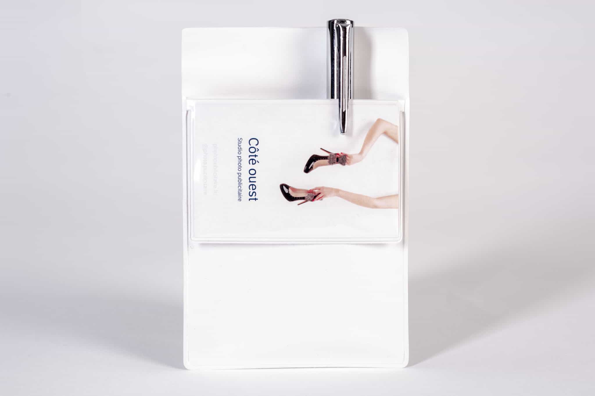 Pochette porte-stylos avec porte-badge - Design Duval